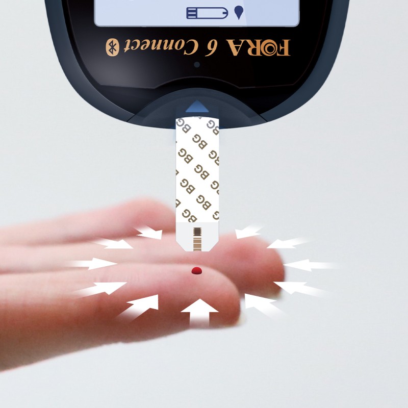 FORA 6 - Blood glucose (BG) test strips - 50 pieces